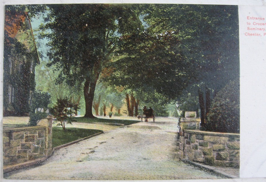 Antique Undivided Postcard Chester, PA Entrance to Crozer Seminary | eBay