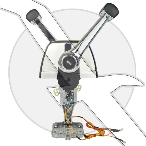 Volvo Penta Boat Twin Dual Engine Throttle Shift Top Binnacle Control ...