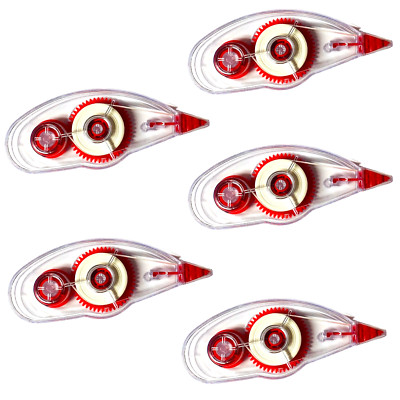 5 PCS Correction Mouse Roller Tape Wheel Tipex Eraser Office Stationary ...