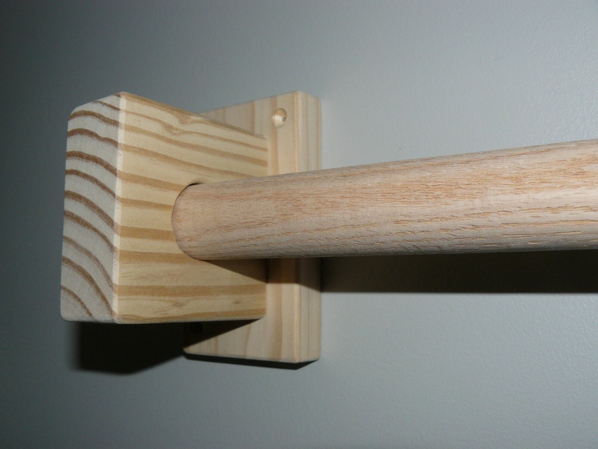 Wooden Wall Brackets For Rods