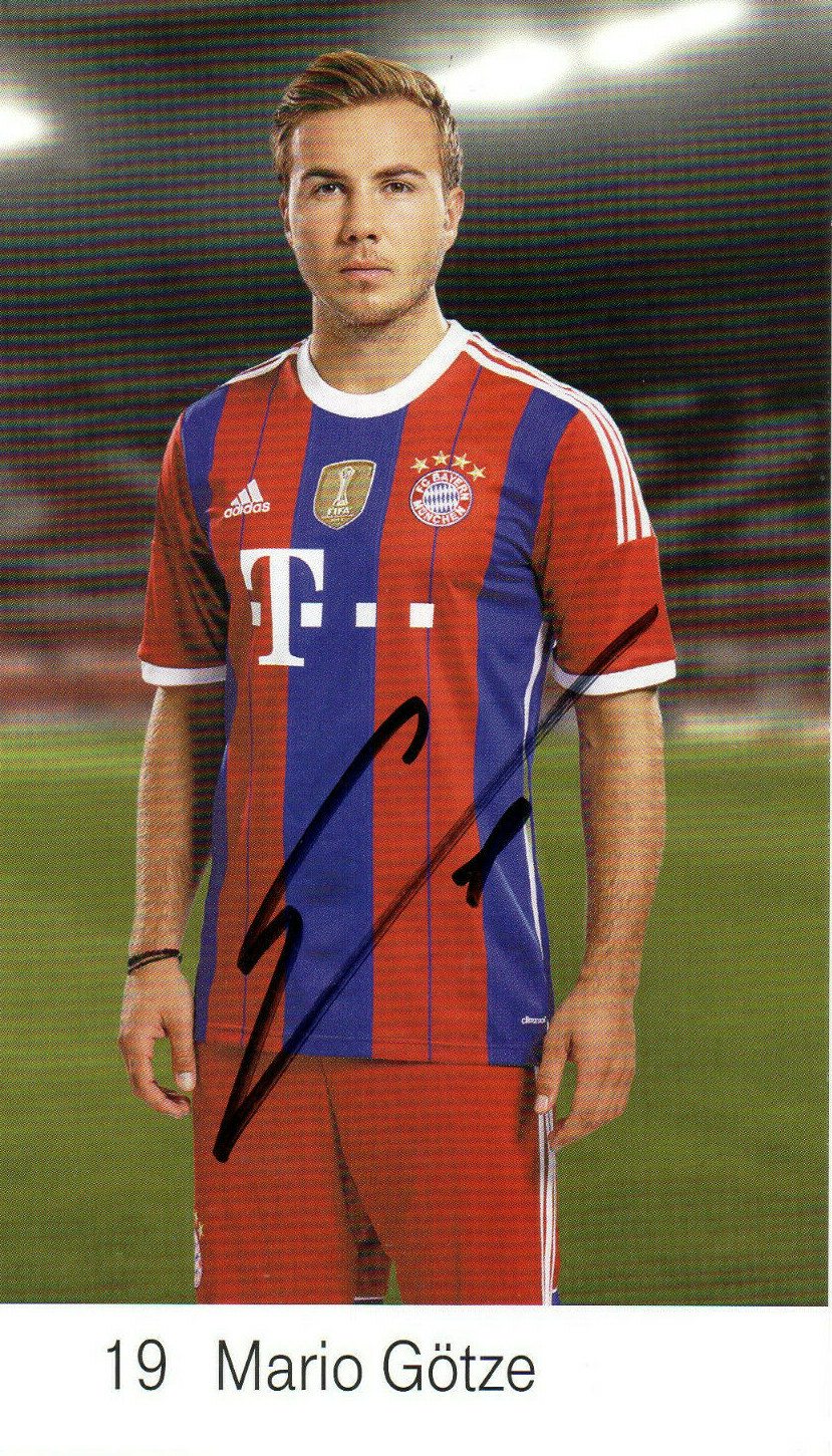 Autogramm - Mario Götze (Bayern München) - 2014/2015 | eBay