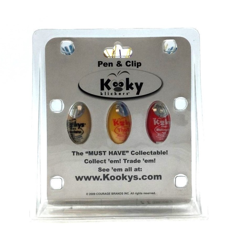 KOOKY KLICKERS 3p KREW 8 Buckminister Thor Wellinton Special GIFT PENS ...