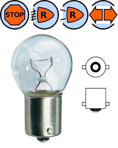 BULB 6V 18W BA15S CAR TRACTOR REAR FOG LIGHT INDICATOR STOP REVERSING ...