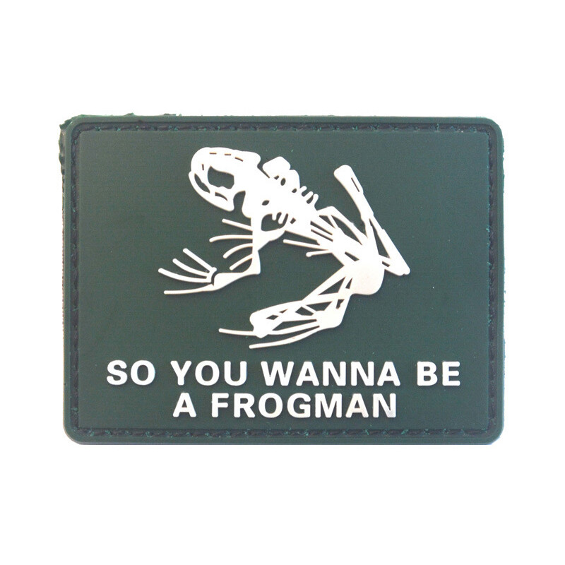 3D PVC So You Wanna Be A Frogman Military Tactical Hook Patch Emblem ...