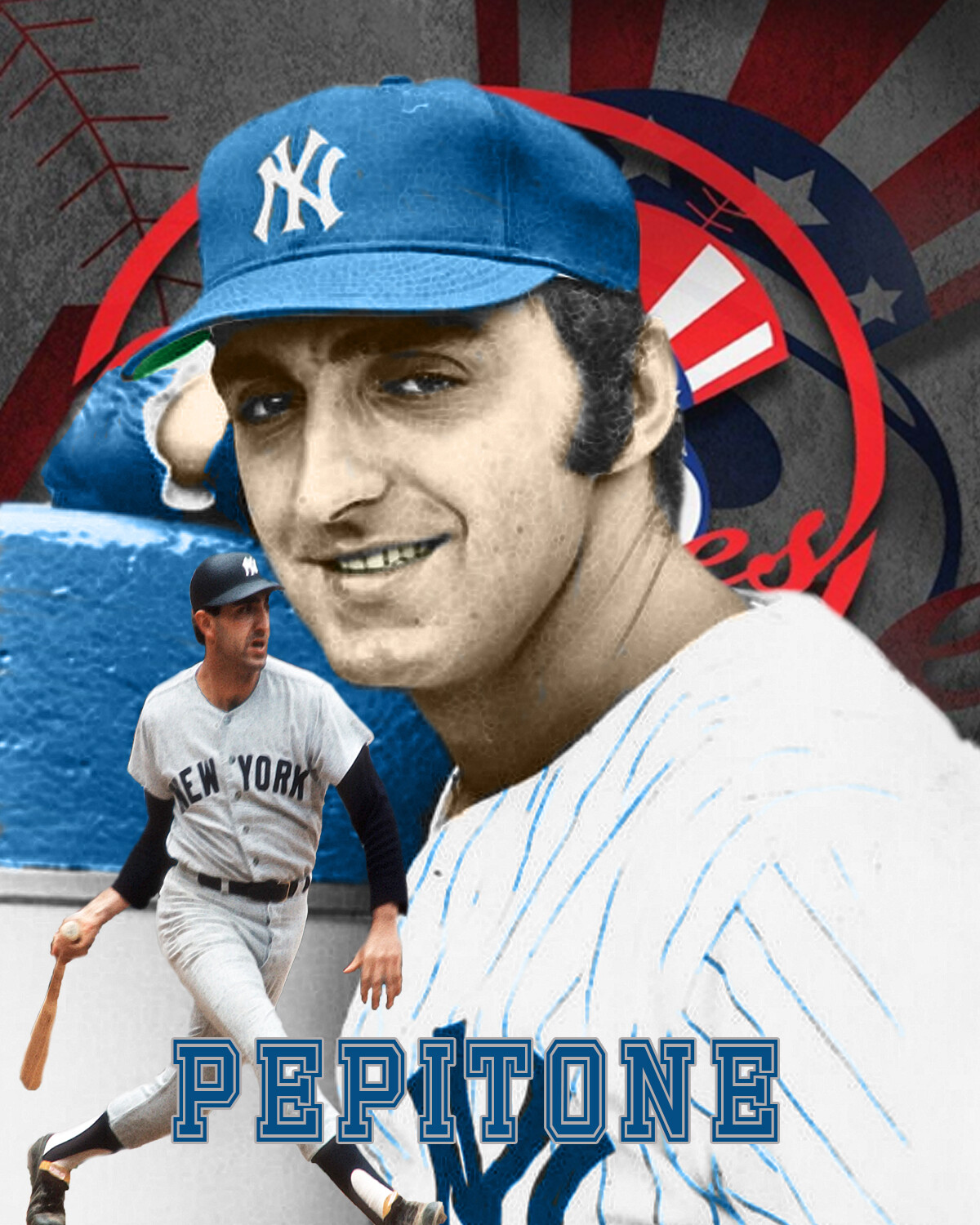 New York Yankee Lithograph print of Joe Pepitone 2020 | eBay