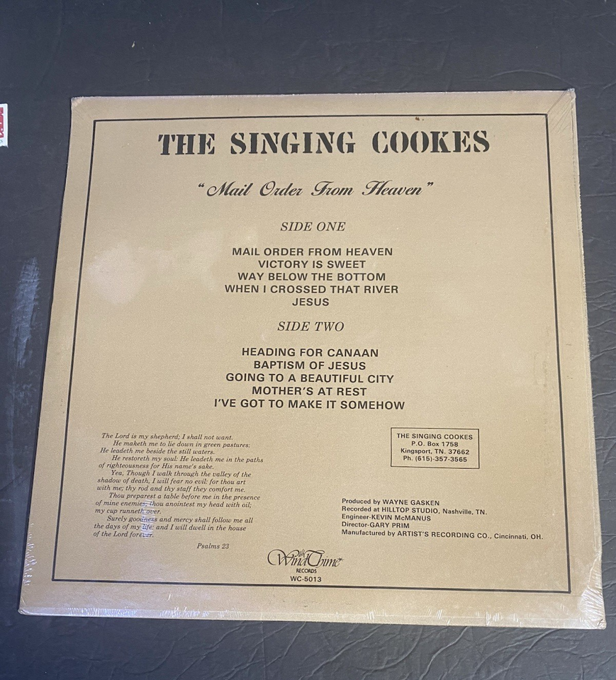 The Singing Cookes – Mail Order From Heaven 1983 WC-5013 SEALED NEW ...