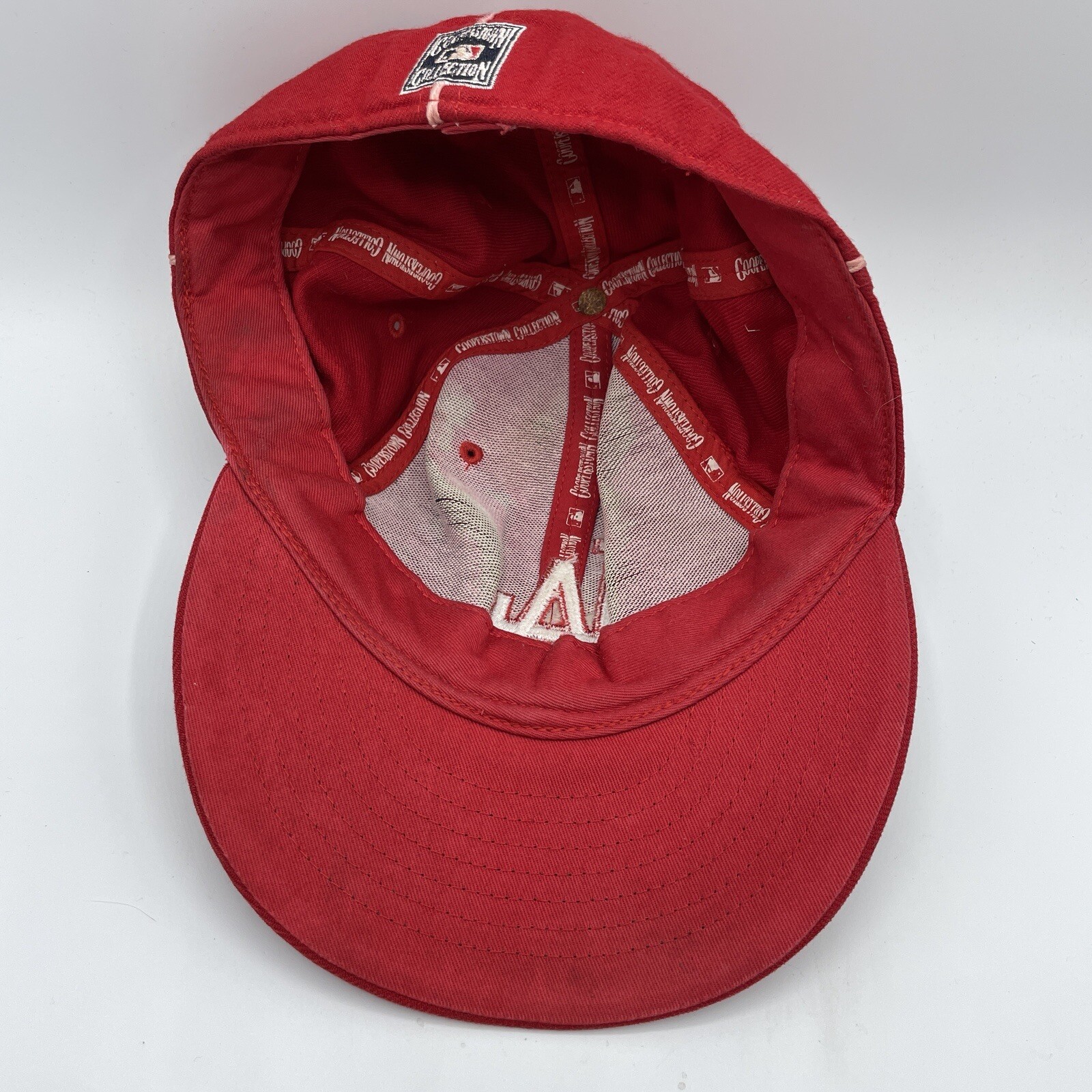 LA Dodgers Hat Twins Enterprise Fitted 7 5/8 Red Cooperstown Collection ...