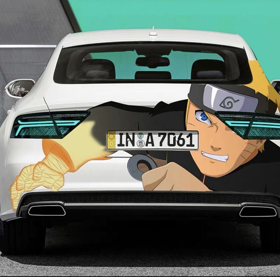 NARUTO CAR STICKER VINYL GRAPHICS CAR STICKERS CAR BACK STICKERS FIT ...