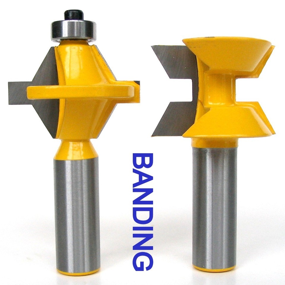 2 pc 1/2"Shank Edge Banding Tongue & Groove Router bit Set | eBay