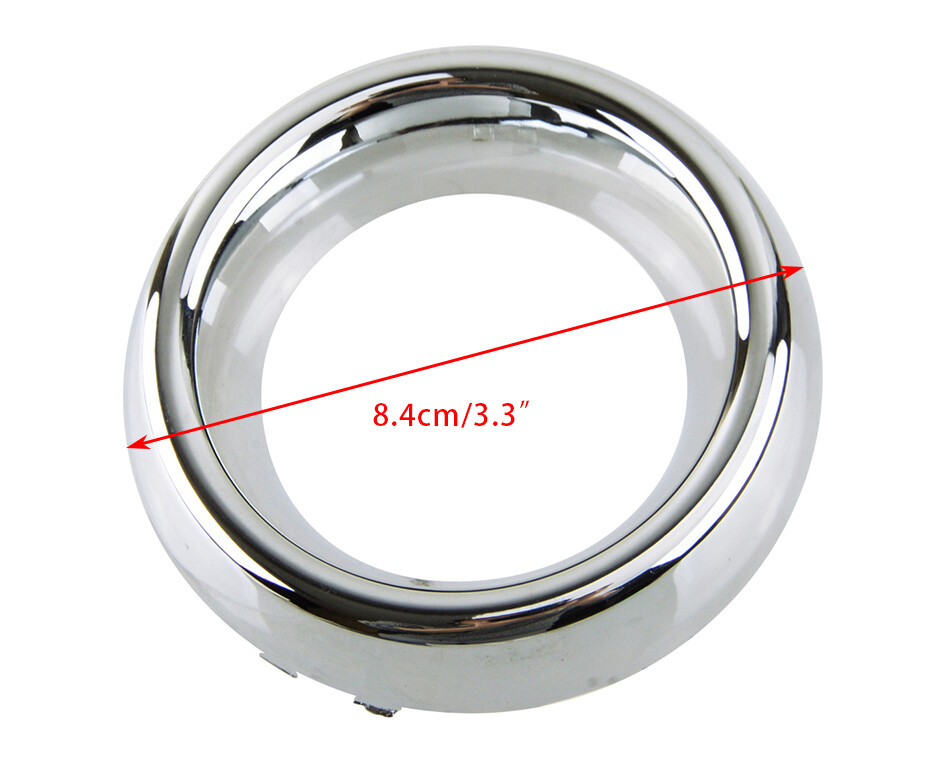 1pair Chrome Front Bumper Fog Light Trim Cover Fit For Dodge Durango ...