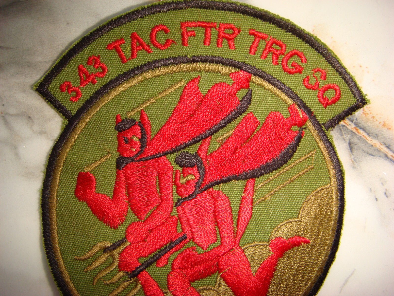 USAF 343rd TACTICAL FIGHTER SQUADRON " RED DEVILS" PATCH | eBay