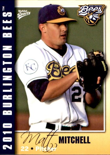 2010 Burlington Bees Multi-Ad #24 Matt Mitchell Barstow California ...