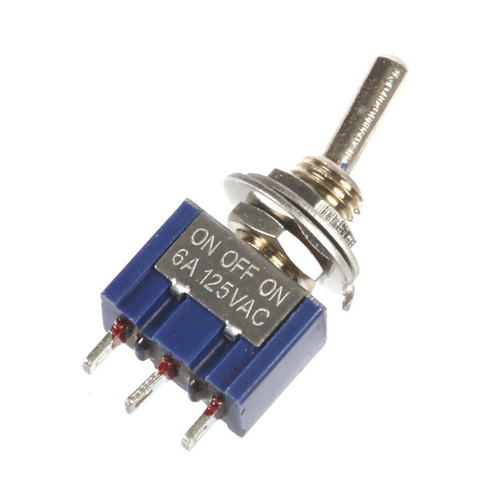 10PCS 3Position Toggle Switch ONOFFON SPDT 6mm 12V 110V 220V Package ...