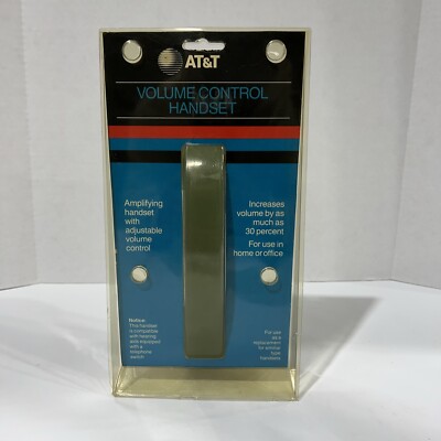 AT&T Volume Control Handset NOS Avocado Green Telephone | eBay
