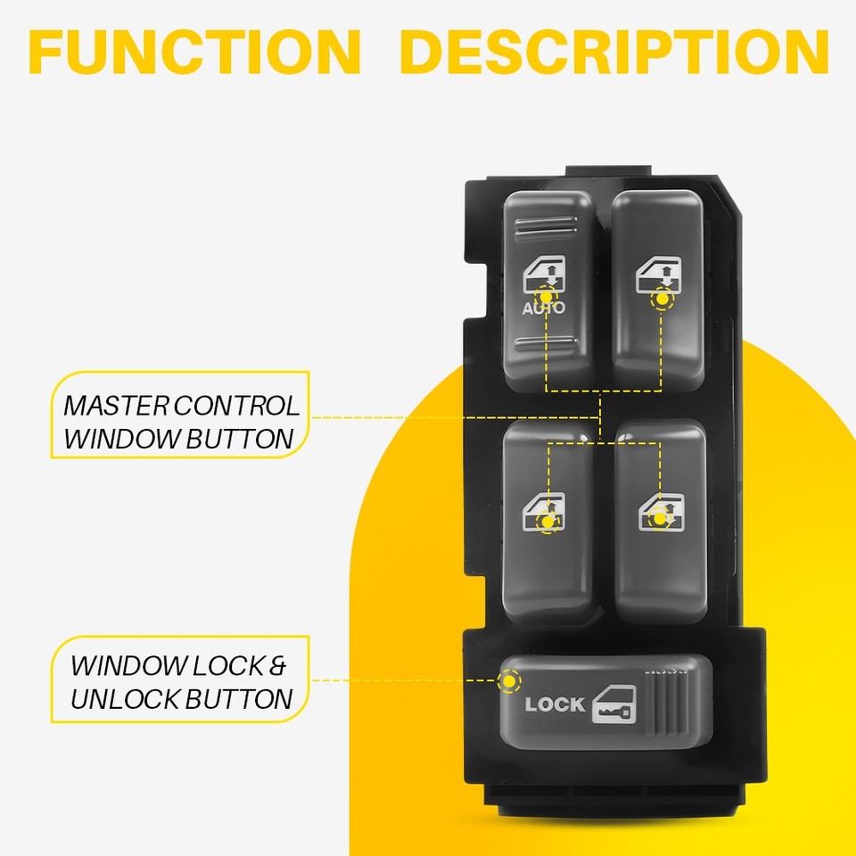 15151360 Master Power Window Switch for 1995-99 Chevrolet Suburban GMC ...