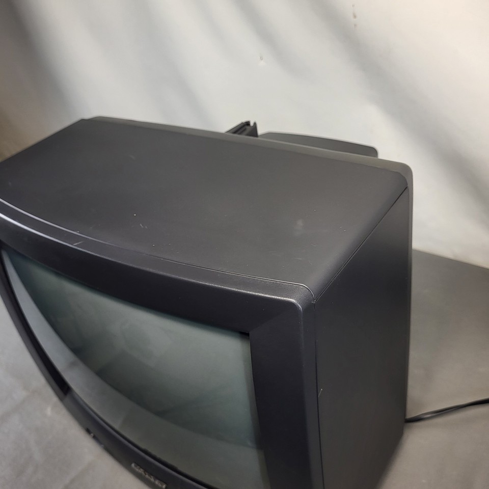 Sharp 14" inch CRT TV Video Retro Gaming Television 37EM-33H Colour TV ...