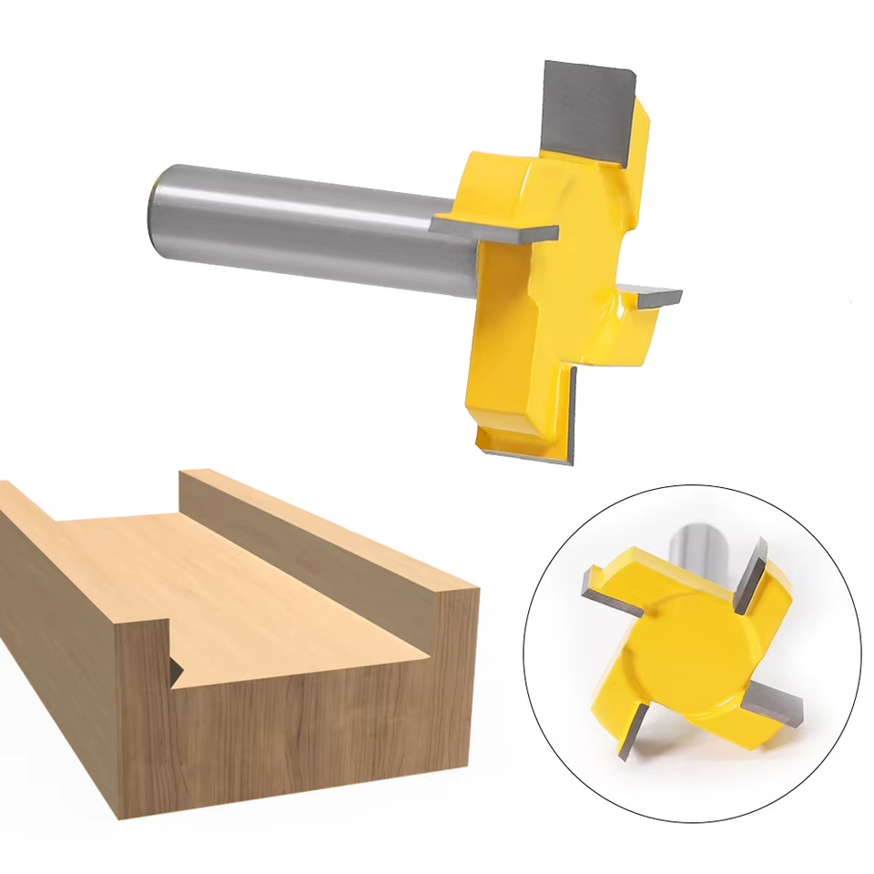 1Pc High Quality Woodworking Router Bits - 8Mm 12.7Mm Shank 4-Edge T ...