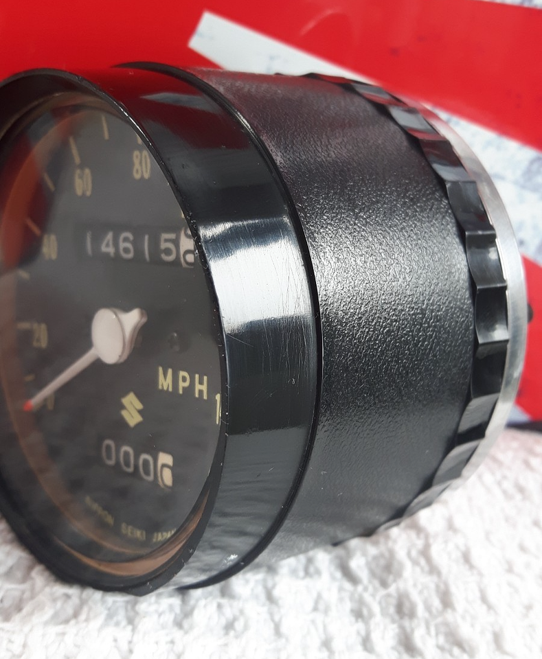 SUZUKI T250 T350 T500 CLOCKS SPEEDOMETER & TACHOMETER SPEEDO TACHO ...