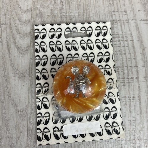 MOONEYES Amber Pearl RAT FINK Shift KNOB Hot Rod custom GASSER Drag ...