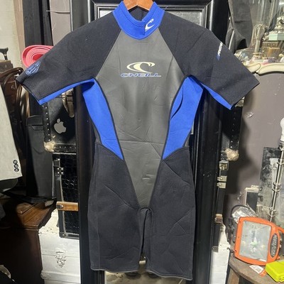 O'NEILL Womens 8 Black/Blue Neoprene WET SUIT Surf Shorty :J | eBay