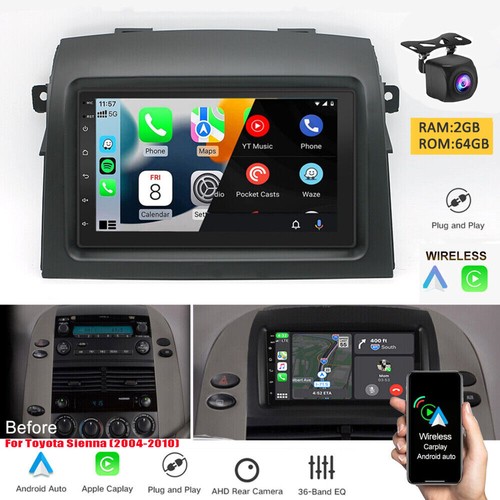 9" Android 13 For Toyota Sienna 2004-2010 JBL AMP GPS CarPlay Car Radio ...