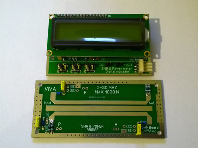 SWR Power digital meter kit with protection LCD HF 3-30 Mhz up to 1000W ...