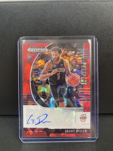 Grant Riller Prizm Rookie Card Red Ice Auto! Charlotte Hornets Draft ...