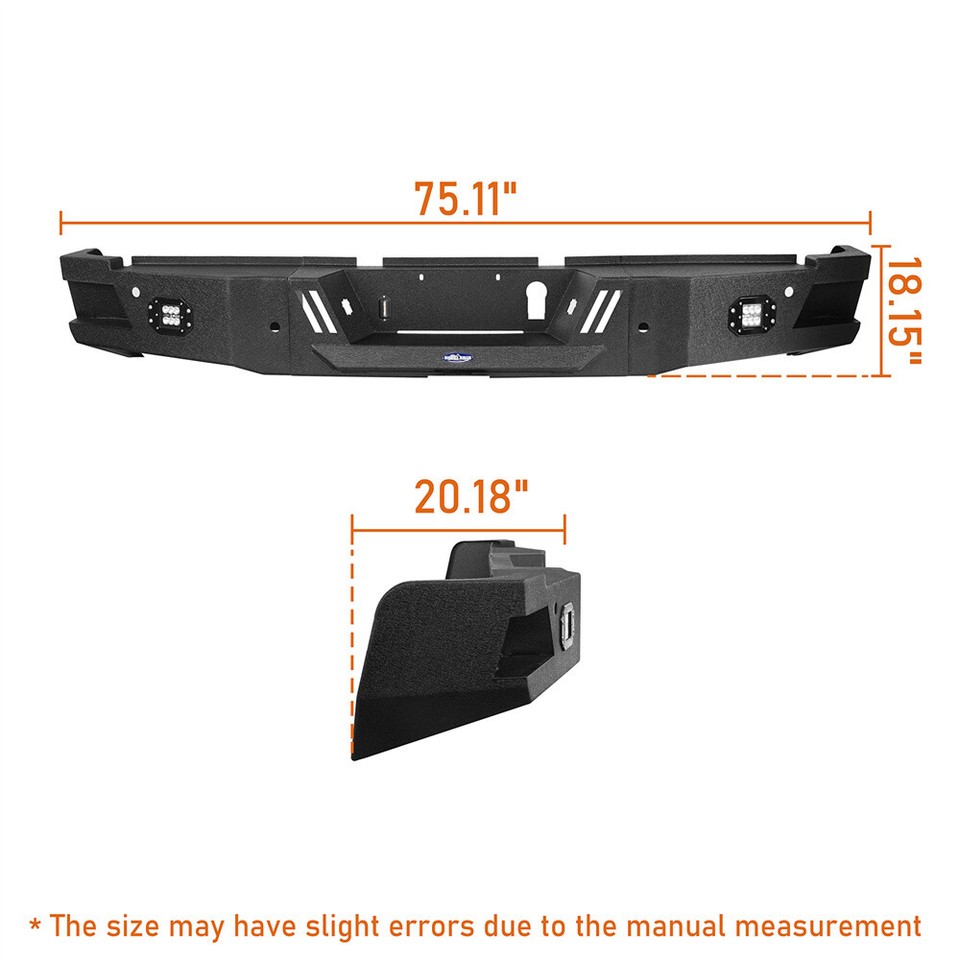 Front Bumpers /Rear Bumper Fit 2019 2020 2021 2022 2023 2024 Dodge Ram ...