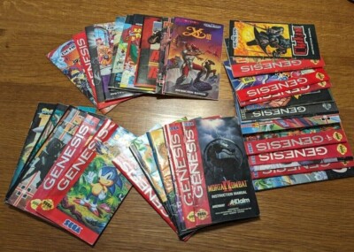 More Added! [You Pick ] Authentic SEGA GENESIS Manuals ONLY-Complete ...