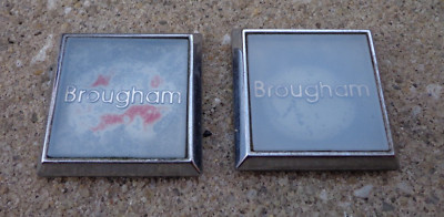 Cadillac Brougham emblem set badge decal logo side pillar door OEM ...