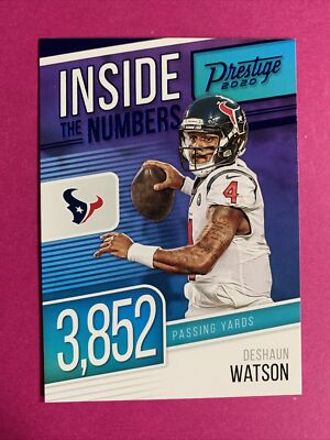 🐶 2020 Prestige Football Deshaun Watson Inside the Numbers #IN-DW ...
