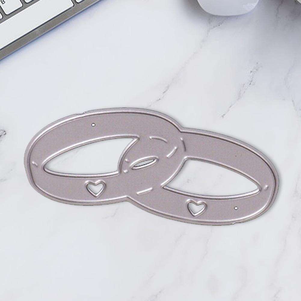 Wedding Rings Metal Cutting Die Valentine Greeting DIY Card Making Q4W3 ...