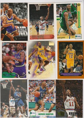(52) card Derek Harper mixed lot, Dallas Mavericks star | eBay