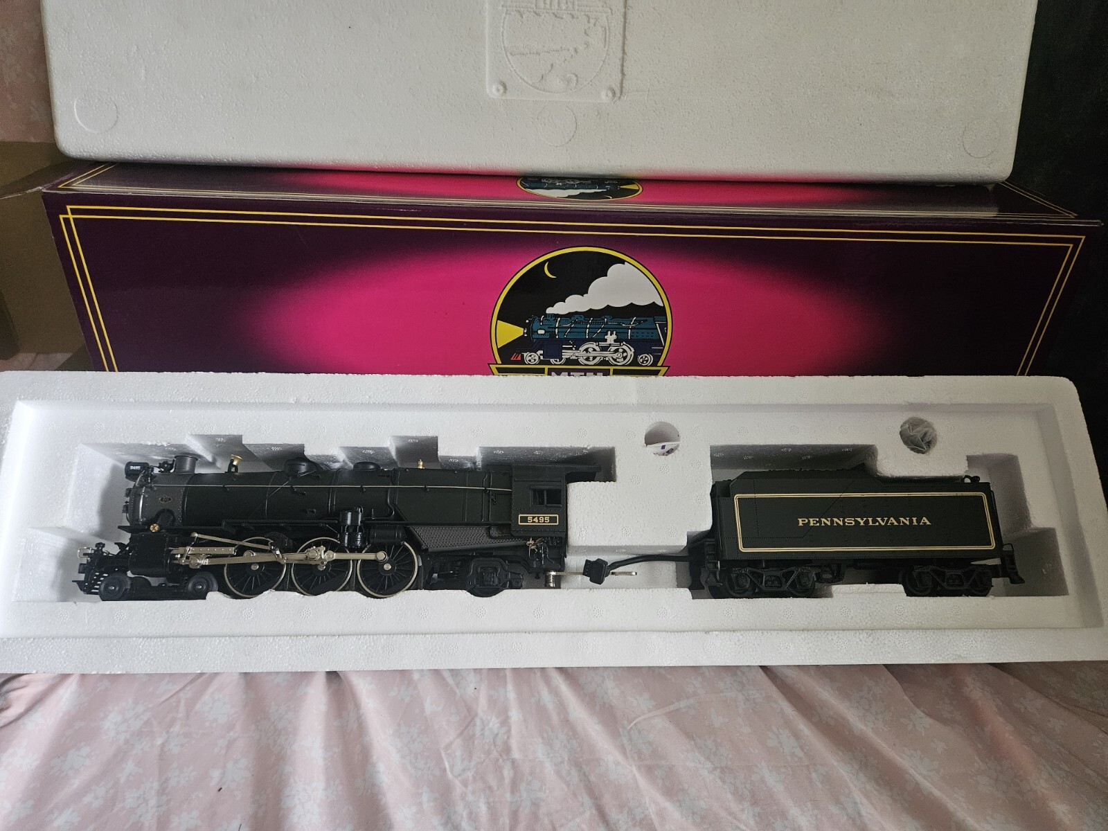 3-Rail MTH MT-3019LP PRR Pennsylvania Die-Cast K4 4-6-2 Steam Loco ...