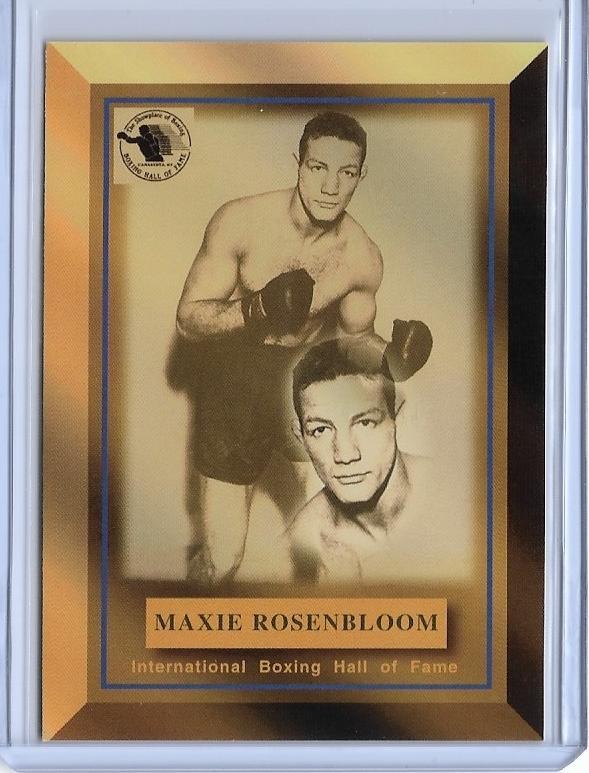 1996 RINGSIDE HALL OF FAME MAXIE ROSENBLOOM BOXING CARD #13 MULTIPLES ...