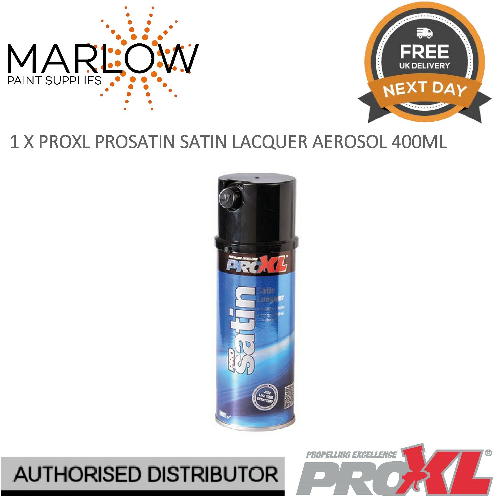 1 X PROXL PROSATIN 1K PETROL RESISTANT SATIN LACQUER CLEARCOAT AEROSOL ...