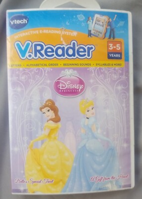Vtech V.Reader System Disney Princess: Belle/Cinderella (3-5yrs) | eBay