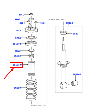 LR DISCOVERY IV L319 Front Shock Absorber Dust Cover RNE000011 NEW ...