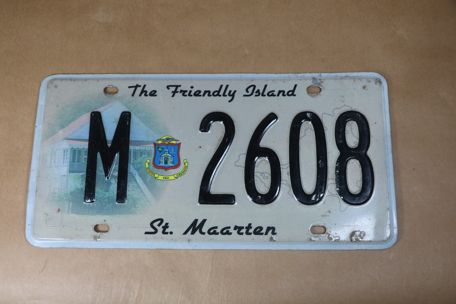 Vintage St. Maarten Island License Plate The Friendly Island - # M ...