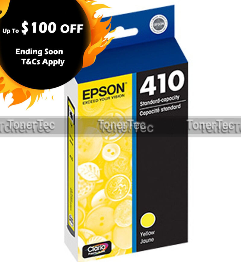 Epson Genuine #410-Y YELLOW Ink->Expression XP-530/XP-630/XP-540/XP-640 ...