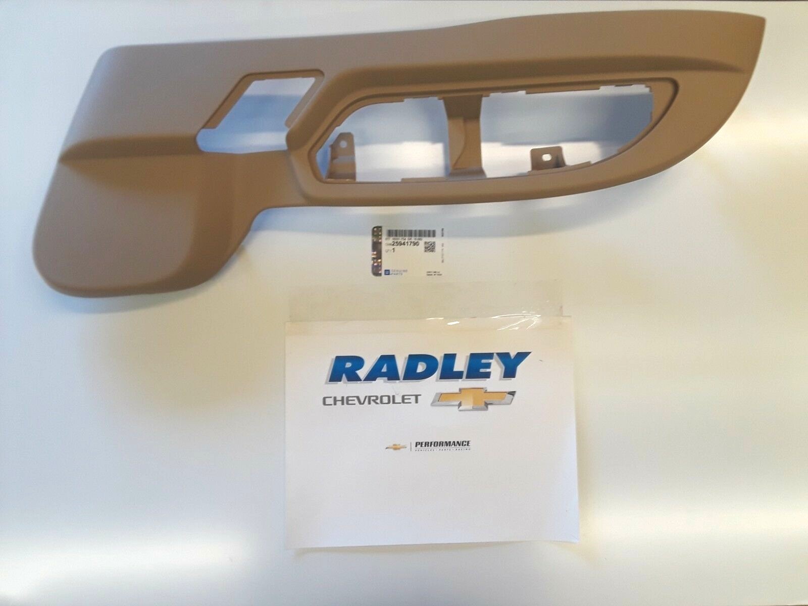 NEW OEM 09-12 ENCLAVE TAN DRIVERS SEAT SWITCH BEZEL TRIM PANEL 25941790 ...