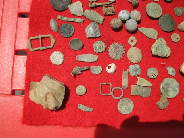 DETECTING FINDS ASSORTED LARGER LOT REV WAR COLONIAL GEORGIAN ONWARDS ...