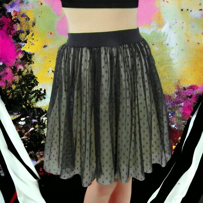 D Signed Disney Black Layered Lace and Tule Lined Skirt Girls Size XL ...