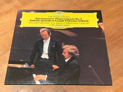 Chopin Piano Concerto # 2 KRYSTIAN ZIMERMAN GIULINI Original DGG LP ...