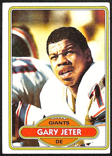 1980 Topps Gary Jeter #434 Rookie New York Giants | eBay