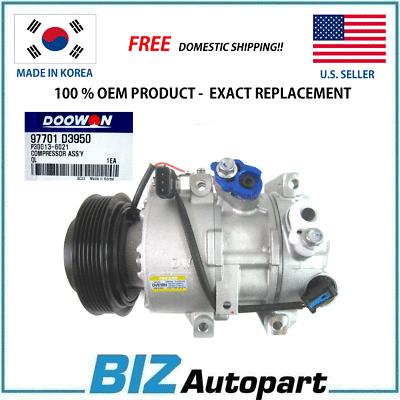 OEM A/C COMPRESSOR W/CLUTCH Fit For 2019-2021 TUCSON 2.4L & SPORTAGE ...