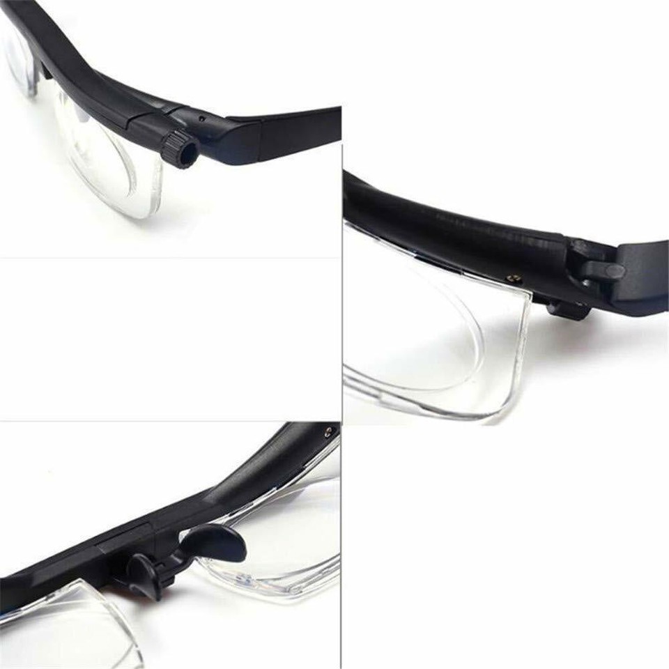 Dial Adjustable Glasses Variable Focus Instant Reading Distance Vision ...