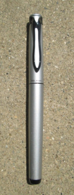 Pelikan Ballpoint Ink Pen Brushed Chrome Body Click Cap Works | eBay