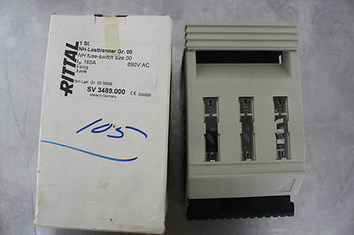 Rittal SV 3489.000 NH FUSE SWITCH 3POLE 00 160A NEW | eBay