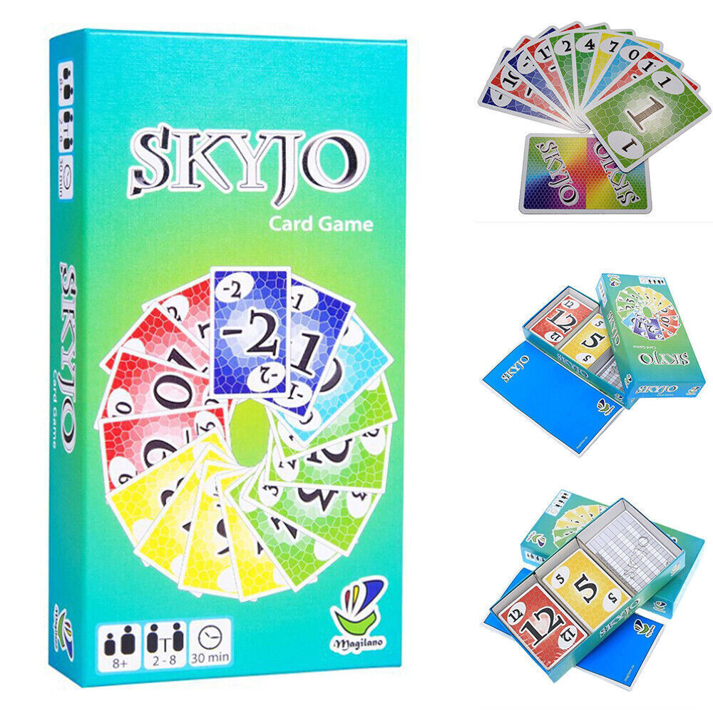 SKYJO /SKYJO ACTION The Entertaining CardS Game Board Game Family Party ...